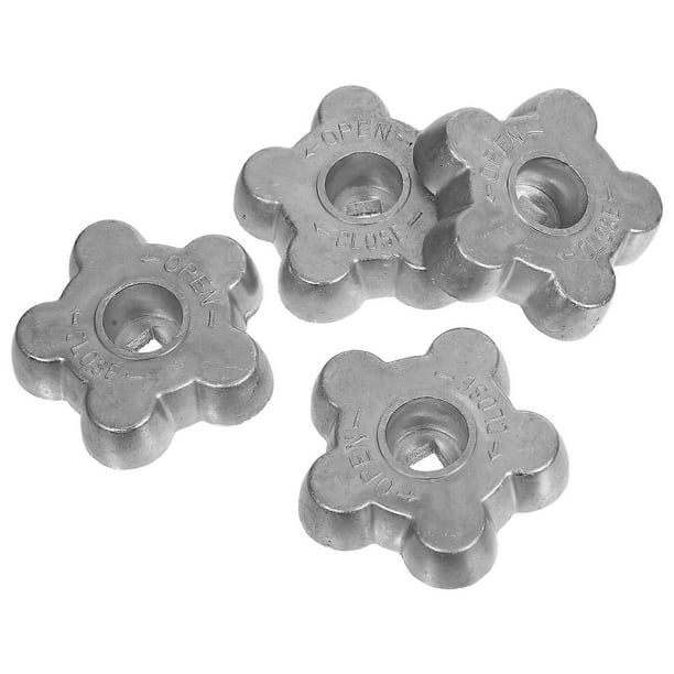 Cylinder Valve Handle Gas Control Knob Industrial Replacement 4Pcs ...