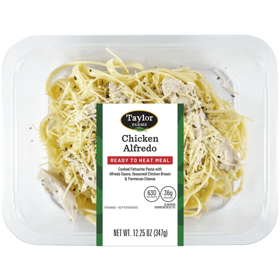 Taylor Farms Chicken Alfredo, Microwave Ready Single Serve Meal, 12.25 ...