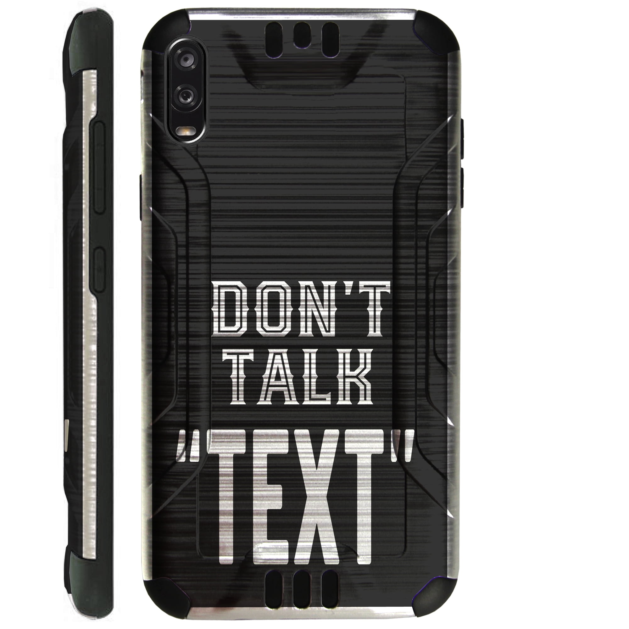 WORLD ACC Silver Guard Phone Case Compatible with TCL A2X Brushed Metal ...