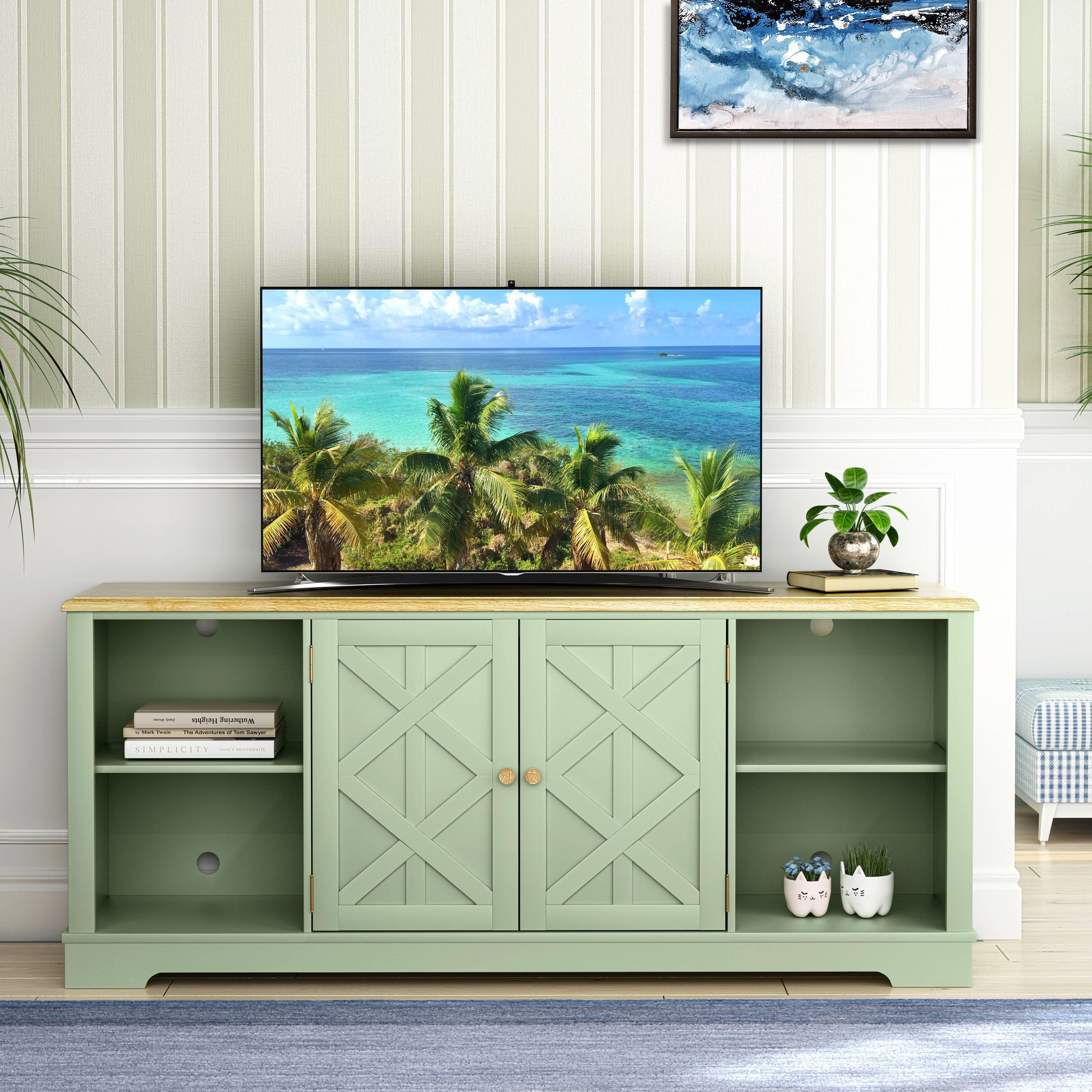 FESTIVO 70 inch TV Stand Entertainment Center for TVs up to 75 inch ...