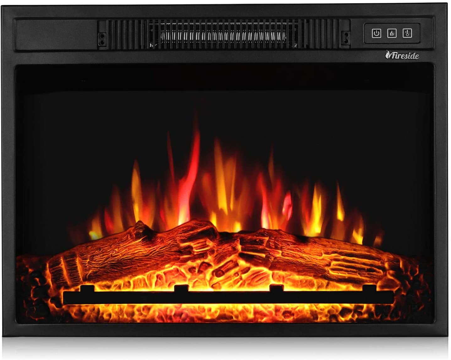 TURBRO Fireside FS23 Realistic Flames Electric Fireplace, Remote ...