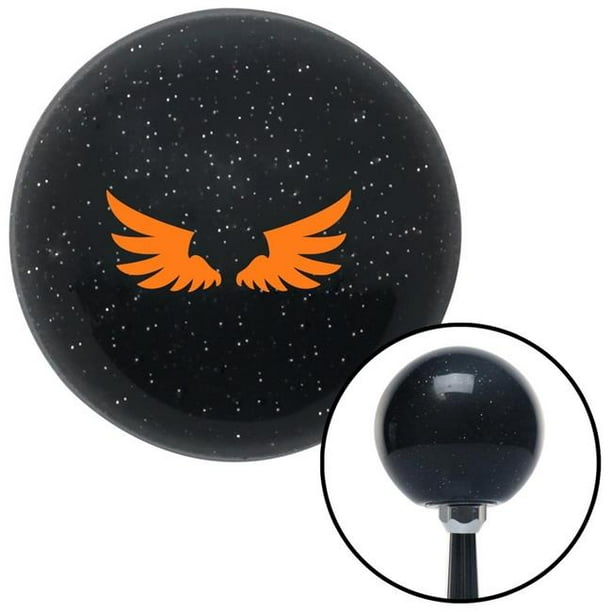Orange Firebird Wings Black Metal Flake Shift Knob with M16 x 1.5 ...