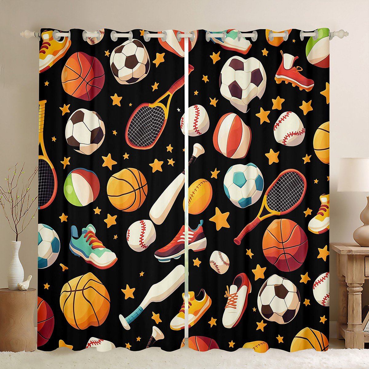 Click here for Erosebridal Balls Sports Curtains And Drapes (42x8... prices