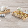 Matsuri Vision Clear PET Plastic Lid - Fits 15 oz Sushi Container, Anti ...