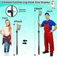 Chicken Catching Net Telescopic,36 to 63 in Chicken Catcher Leg Hook ...