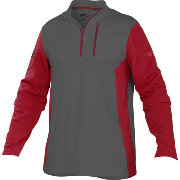 Rawlings TECHF 1/4 Zip Pullover Fleece - Walmart.com