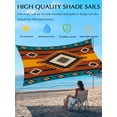 Aztec Tribe Sun Shade Sail 8'X10' Brown Orange Abstract Vintage ...