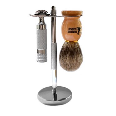 Classic Samurai Men's Shaving Set with CS-102 Stainless Steel ...
