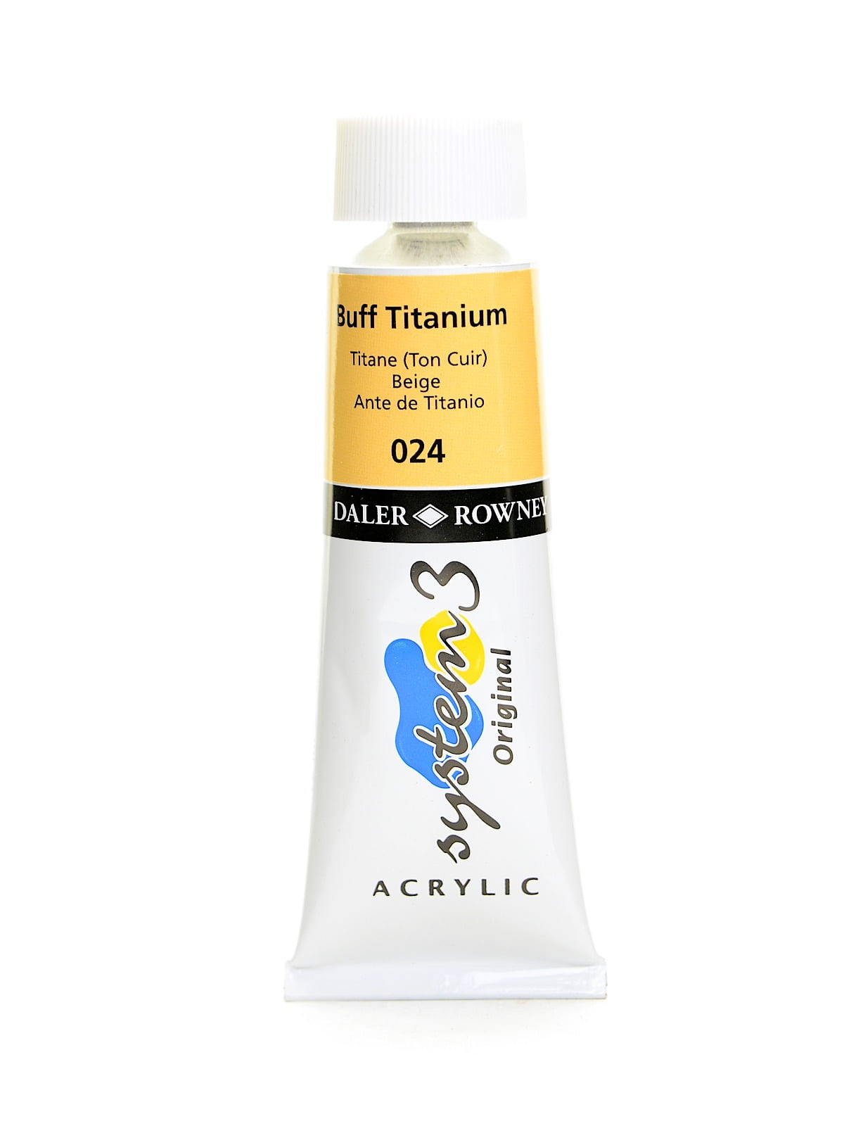 System 3 Acrylic Colour buff titanium, 75 ml (pack of 3) - Walmart.com