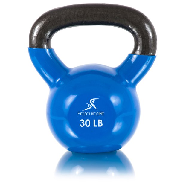 ProsourceFit Vinyl Coated Cast Iron Kettlebells Color Coded 5 - 45 lb ...