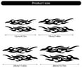 1 Pair High Durability Flame Pattern Reflective Stickers for Cars ...