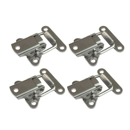 4 x Stainless Steel Clasp Case Clip Loop Suitcase Box Trunk Latch Lock ...