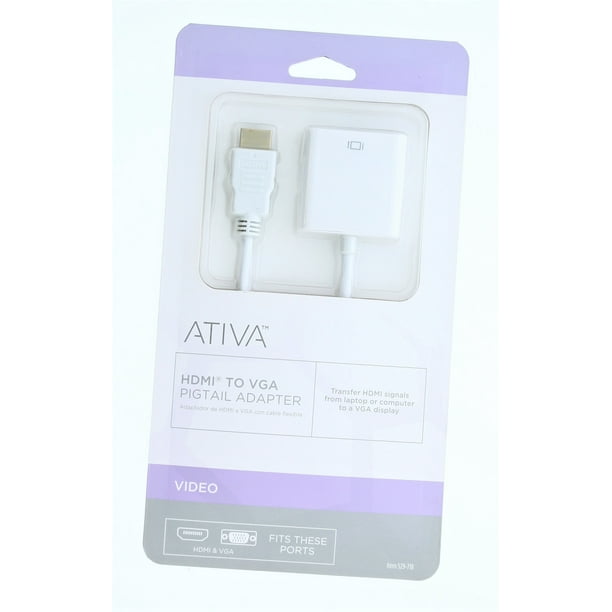 ATIVA HDMI to VGA Pigtail Adapter - Walmart.com