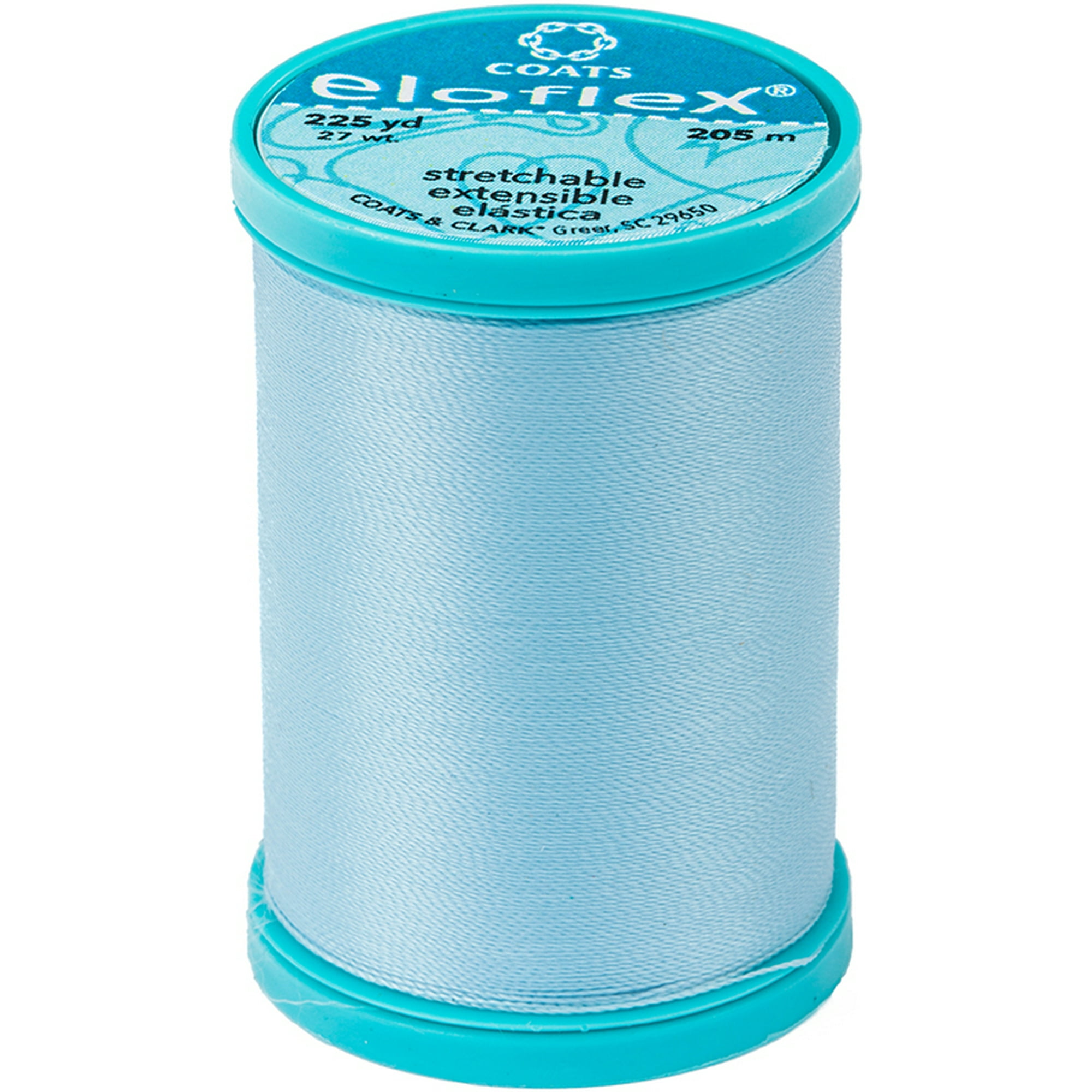Click here for Coats Eloflex Stretch Thread 225yd-Icy Blue prices
