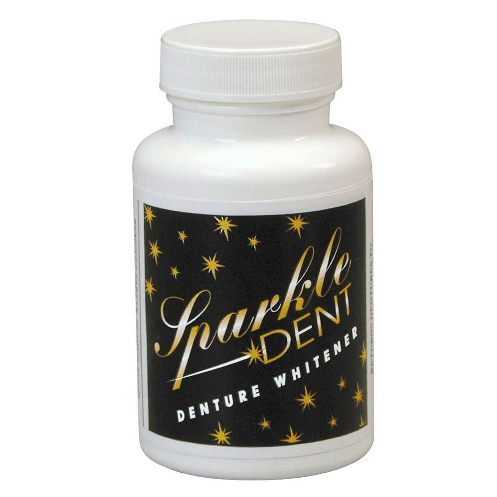 Sparkle Dent Denture Whitener and Cleaner Removes Tough Stains, Tartar ...
