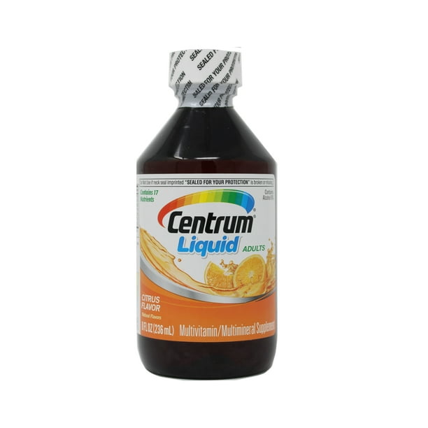 Centrum Liquid Adults Citrus Multivitamin 8 Oz - Walmart.com
