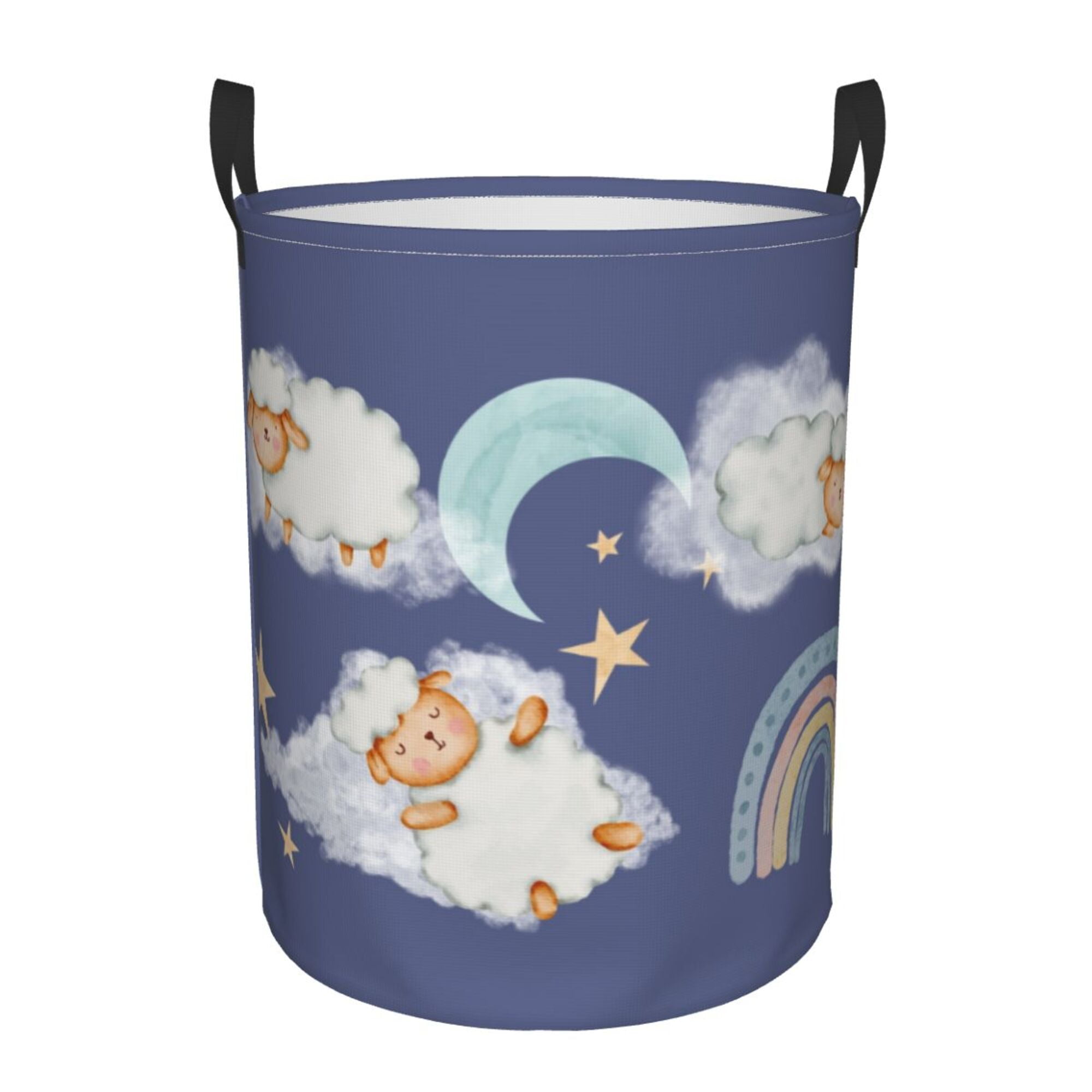 DouZhe Waterproof Collapsible Large Laundry Baskets, Sleep Asleep Moon ...