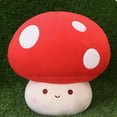 Mushroom Stuffed Animal Plush Toy Pillow Cute Food Squishy Mushroom ...