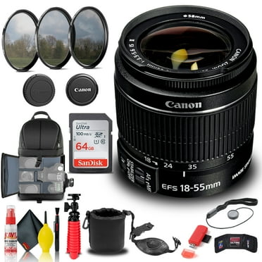 Canon EF 50mm f/1.4 USM Autofocus Lens + Accessory Bundle for Canon SLR ...