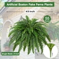 Artificial Boston Fern Bush- Set of 2 Large Artificial Ferns for ...