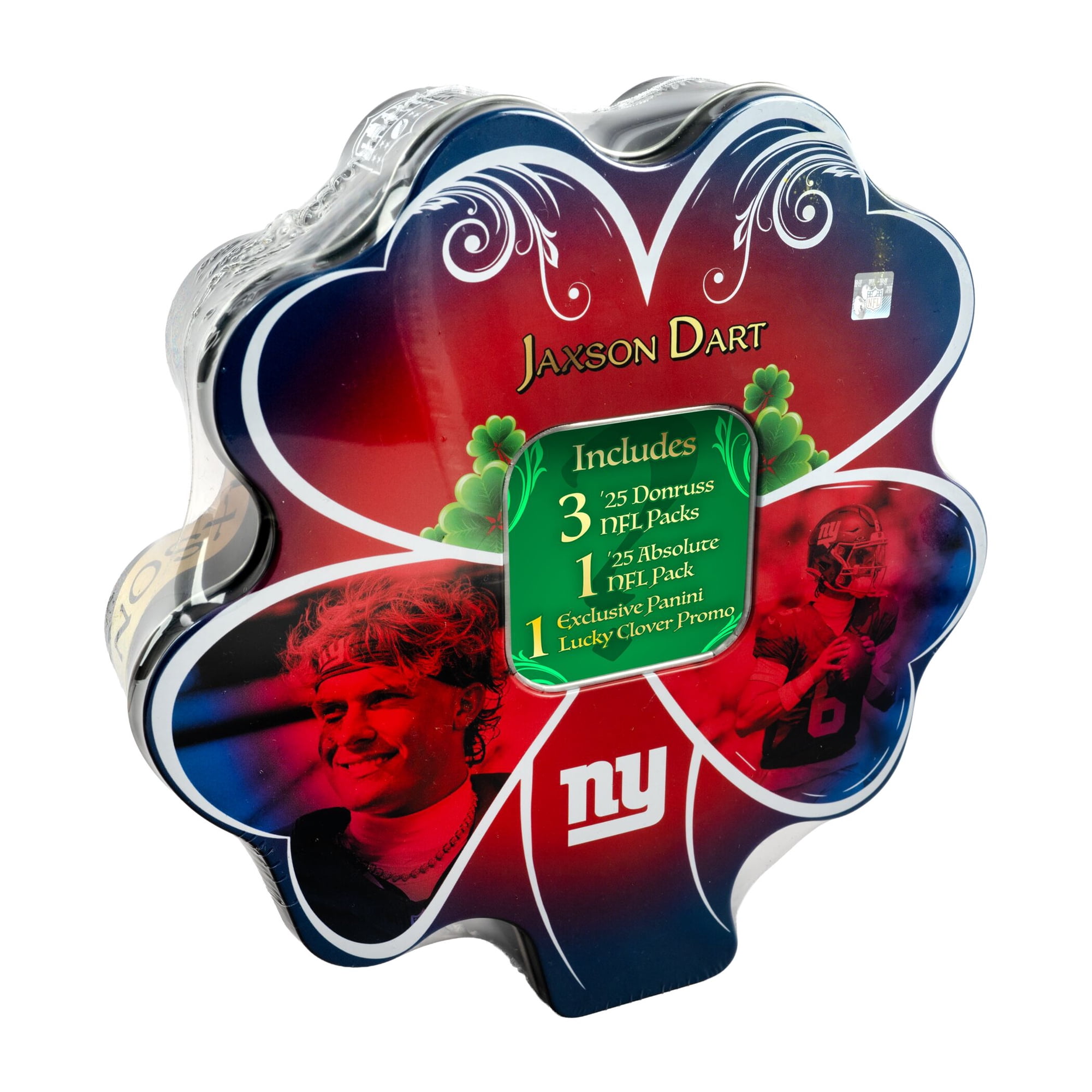 Click here for 2026 Panini Football Trading Cards Shamrock Tin -... prices