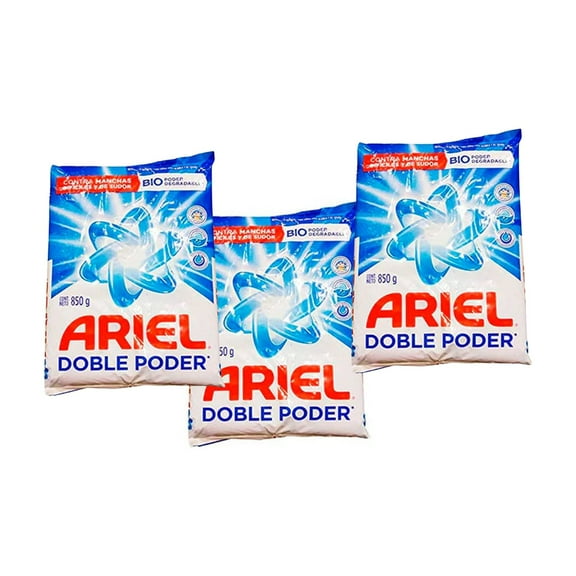 Ariel 2X Power Powder Laundry Detergent, Original Scent,( 3 X 2.2 lb ...