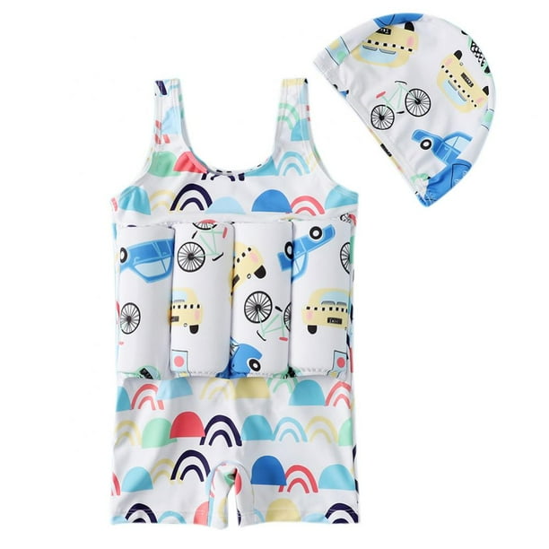 Floatation Swimsuits with Adjustable Buoyancy for 1-5 Years Kids Baby ...