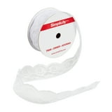 Simplicity Trim, White 1 1/4 inch Rose Lace Trim Great for Apparel ...