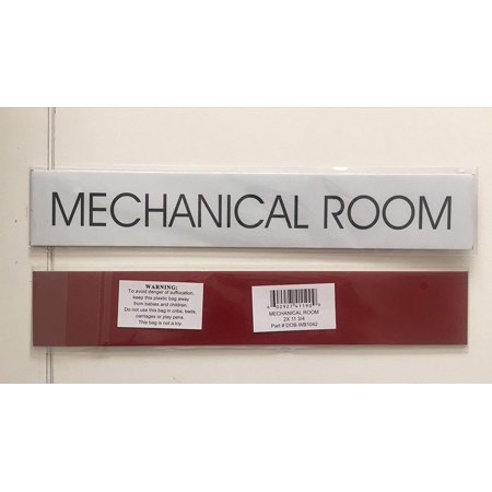 MECHANICAL ROOM SIGN (WHITE) - Walmart.com - Walmart.com