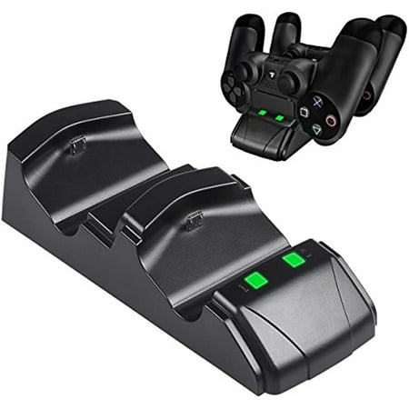 Mini PS4 Controller Charger, Veanic Dual USB Controller Charging Dock ...