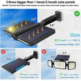 Solar floodlight outdoor, 6000 lumens high brightness motion sensing ...