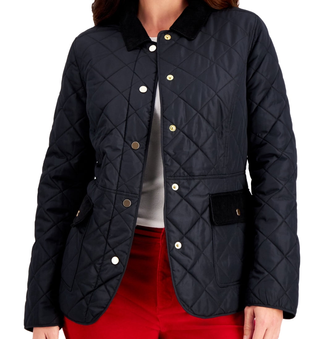 allbrand365 designer brand Womens Petite Quilted Jacket - Walmart.com