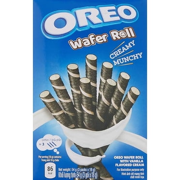 Oreo Flavored Wafer Roll Variety Pack - 2 Chocolate & 2 Vanilla (Pack ...