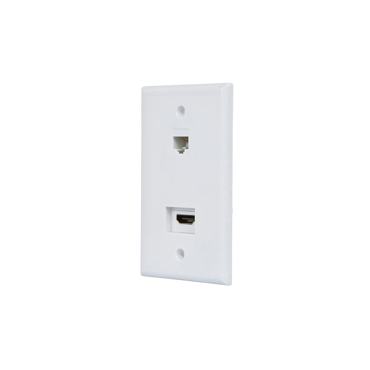 Monoprice Recessed HDMI Wall Plate with 1* HDMI F/F Adapter & 1*RJ45 ...