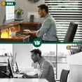 47 Inch Gaming Desk with Power Outlets and LED Lights, Reversible ...
