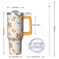 40oz Halloween Tumbler with Handle, Black Cat Ghost | Print | Halloween ...