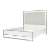 Michael Amini Marquee Modern Queen Panel Bed in Cloud White - Walmart.com