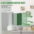 TUOOWO 3 in 1 Indoor Dryer Vent Kit - Dryer Vent Screen Filter Bucket ...