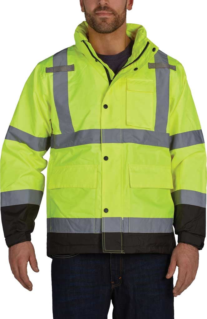 Men's Utility Pro High Visibility Class 3 Pro-Grade WP Rain Jacket ...