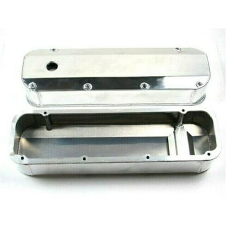BBF Fabricated Aluminum Valve Cover - Long Bolts with Hole, Polished ...