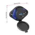 QC3.0 PD18W Car Chargers Socket Quick USB Type C Chargers Outlet Panel ...