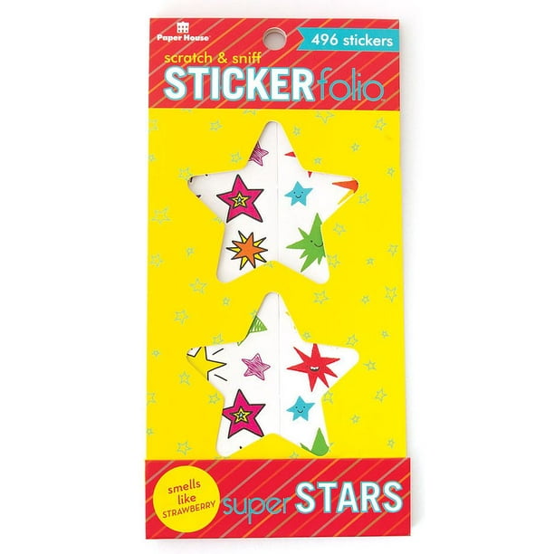 Paper House Productions Super Stars Scratch & Sniff Sticker Folio for ...