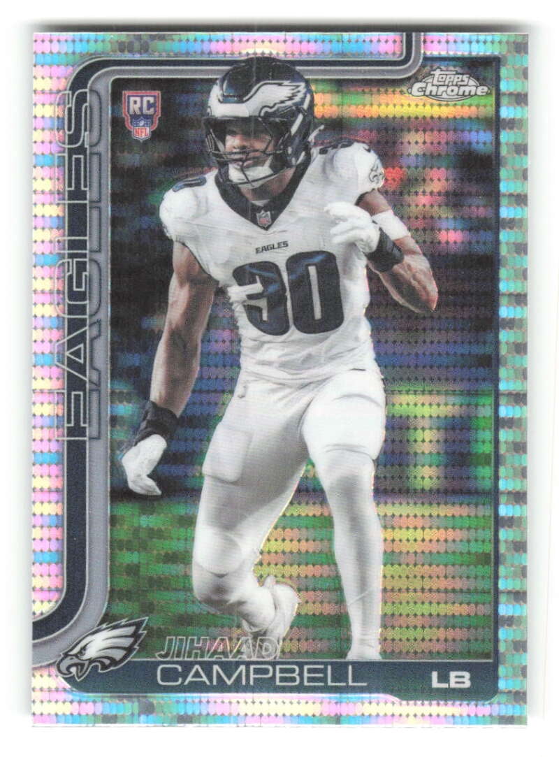 2025 Topps Chrome Pulsar Refractor #366 Jihaad Campbell RC Rookie ...