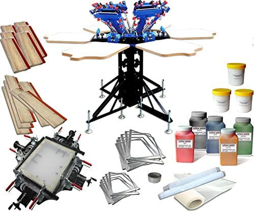 TechTongda 6 Color Screen Printing Stretching Kit Manual Stretcher Silk ...