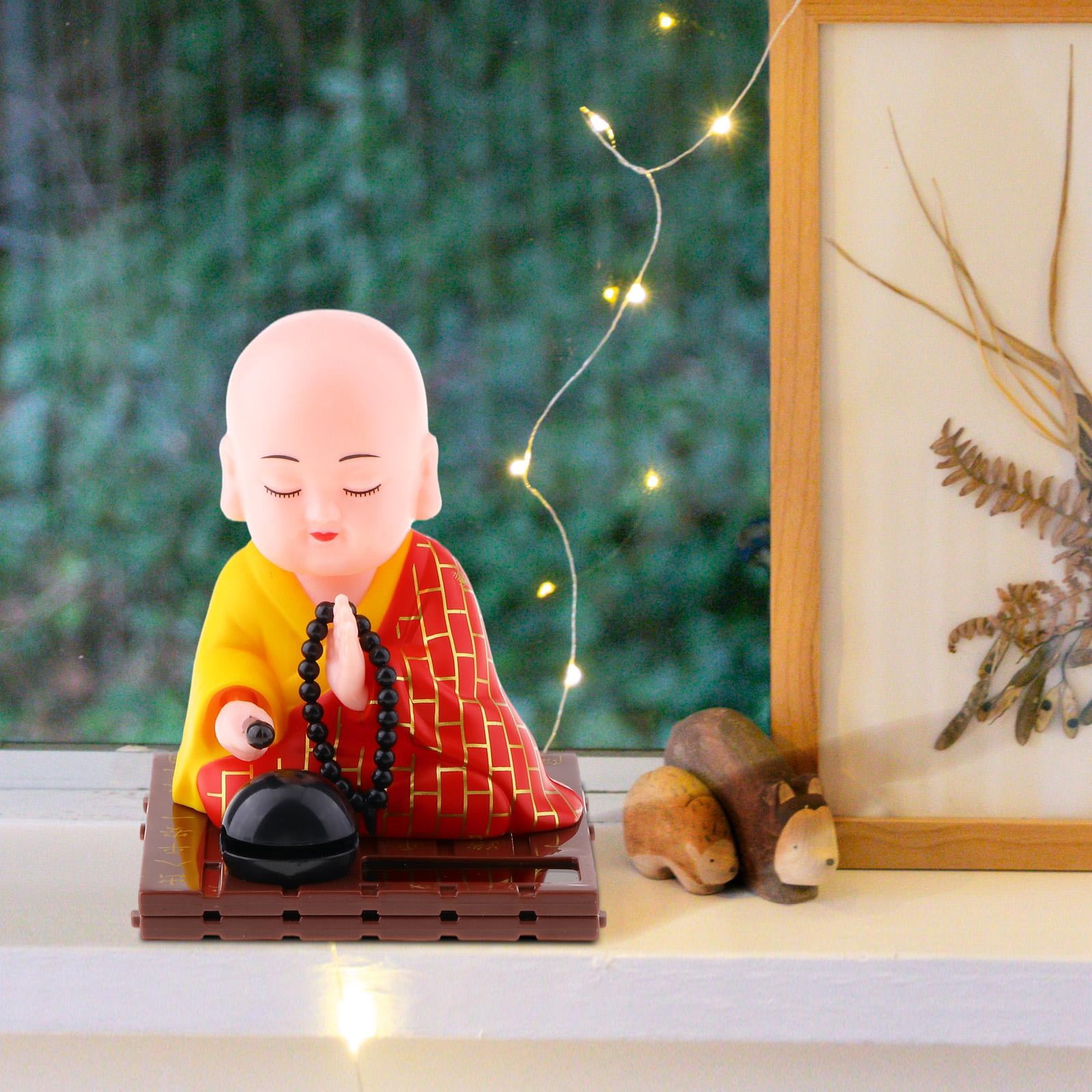 Buy Solar Powered Bobble Shaking Head Dancing Toy Buddhist Monk Doll ...