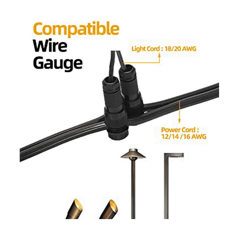 Landscape Cable Connectors Hardscape Light Power Tap Connector 2