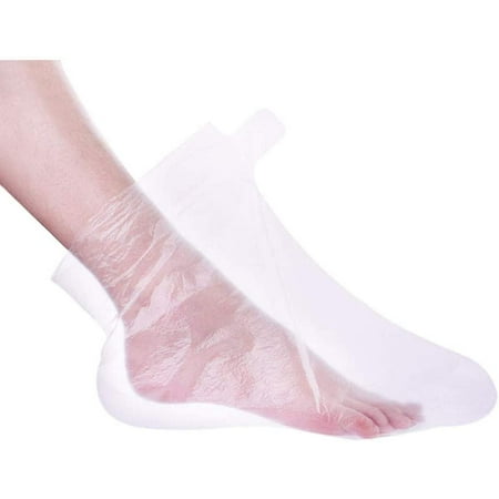 100pcs Clear Plastic Disposable Booties Paraffin Bath Liners for ...