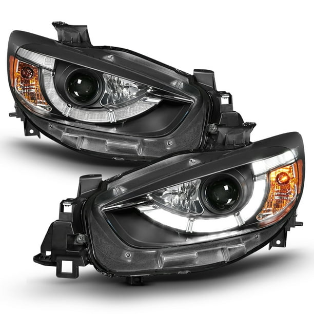 Fits [Halogen Upgrade] 13-16 Mazda CX-5 DRL LED Light Tube Projector Headlights - Walmart.com