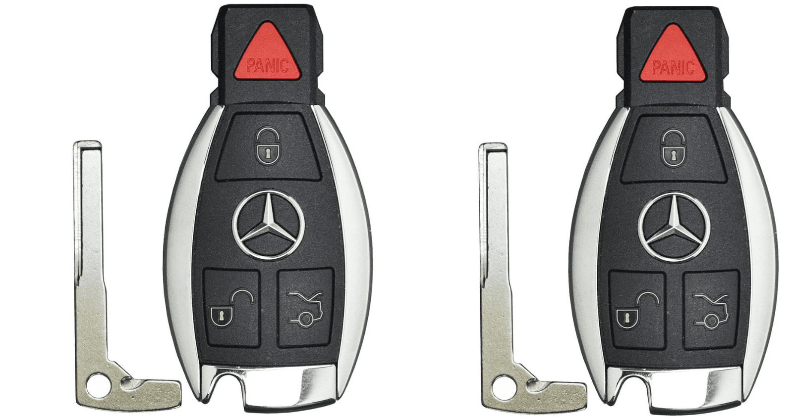 2 Mercedes Benz 1997-2014 / 4-Button Fobik Key / Iyz-3312 Nec & Bga VLS ...