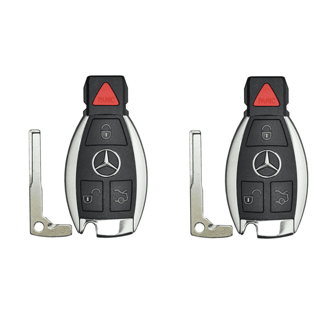 2 Mercedes Benz 1997-2014 / 4-Button Fobik Key / Iyz-3312 Nec & Bga VLS ...